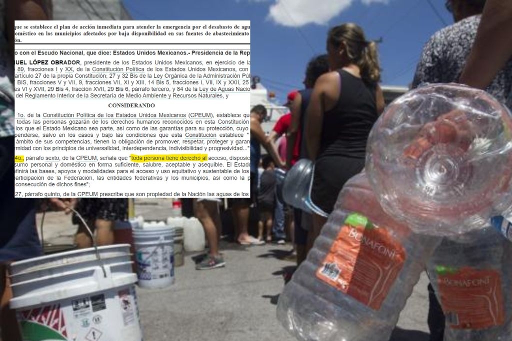 Publican En Dof Decreto Presidencial Para Garantizar Abasto De Agua A