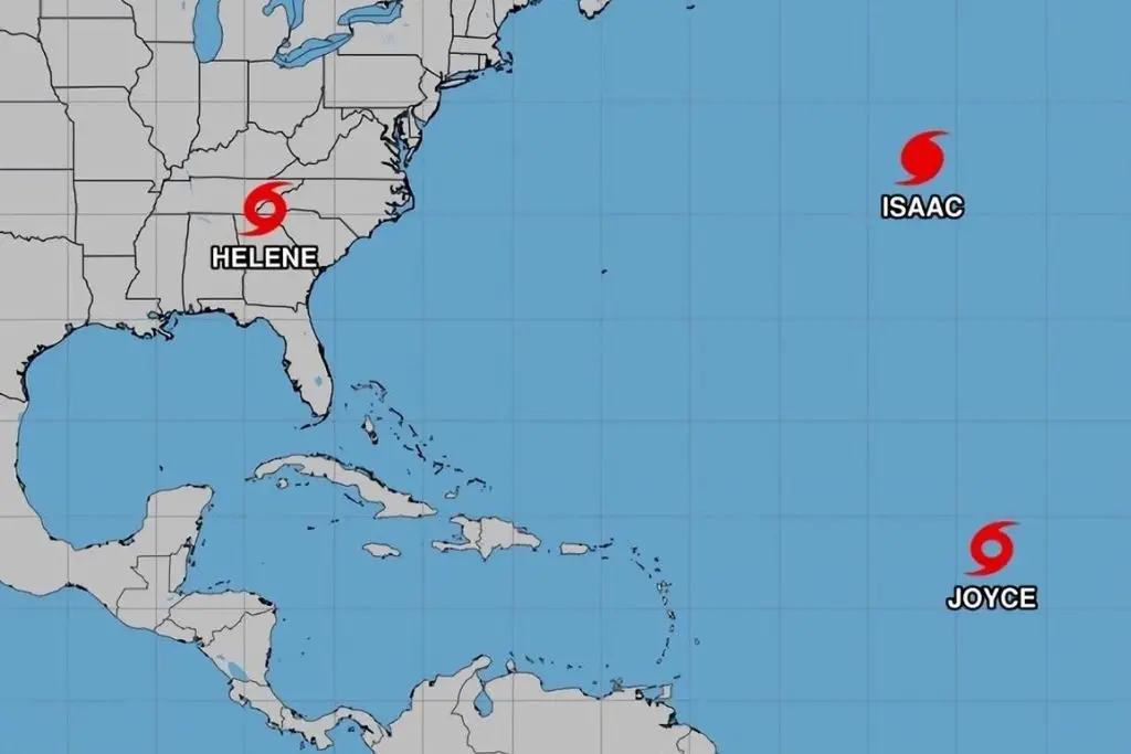 Fenómenos 'Isaac' y 'Joyce' se suman a 'Helene' en el Atlántico - xeva ...
