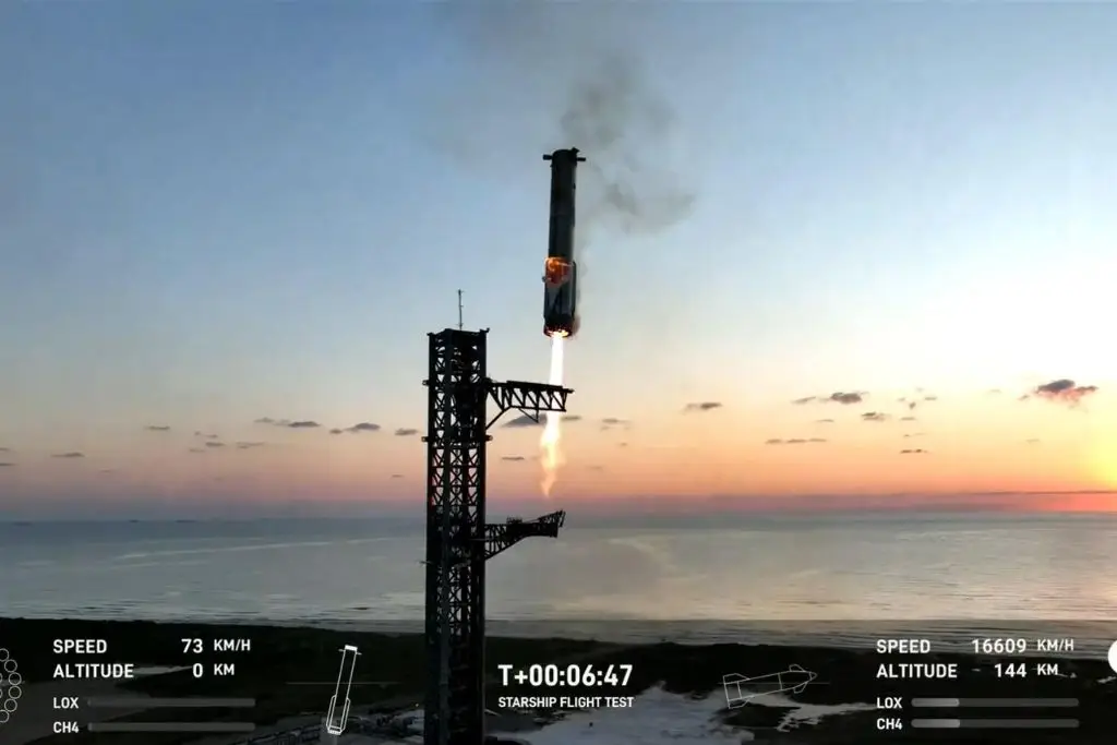 SpaceX prueba con éxito su Starship y captura la primera fase - xeva ...